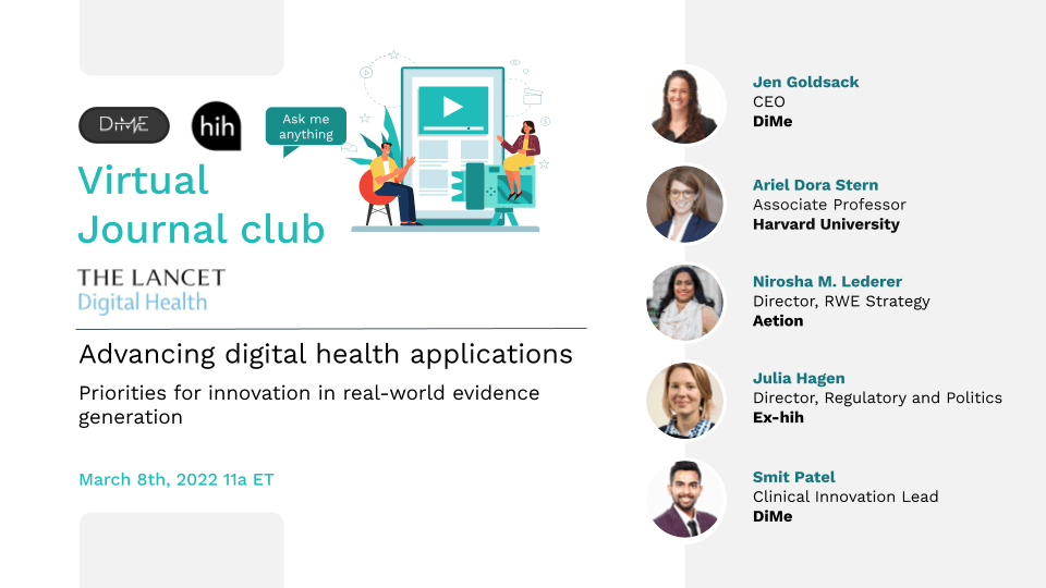 Advancing digital health applications: priorities for innovation in ...